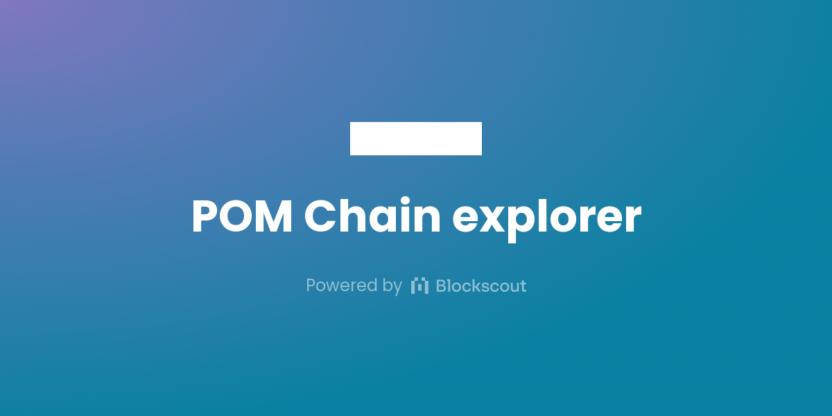 POM Chain blocks | Blockscout